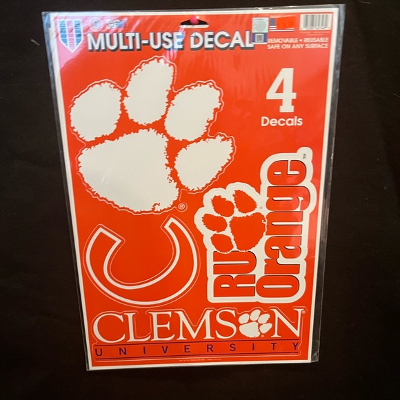 Wall Decor | Clemson Decal Sheet | Poshmark